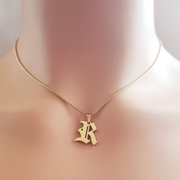 Jewelry | Initial R Gold Necklace | Poshmark